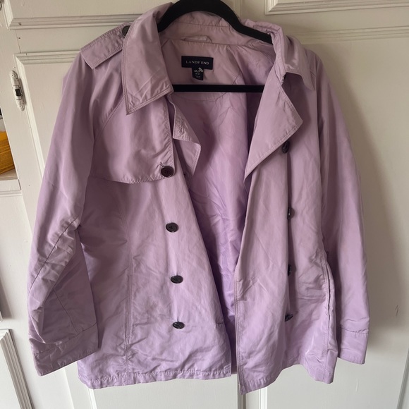 Lands' End | Jackets & Coats | Lavender Lands End Vintage Rain Jacket ...